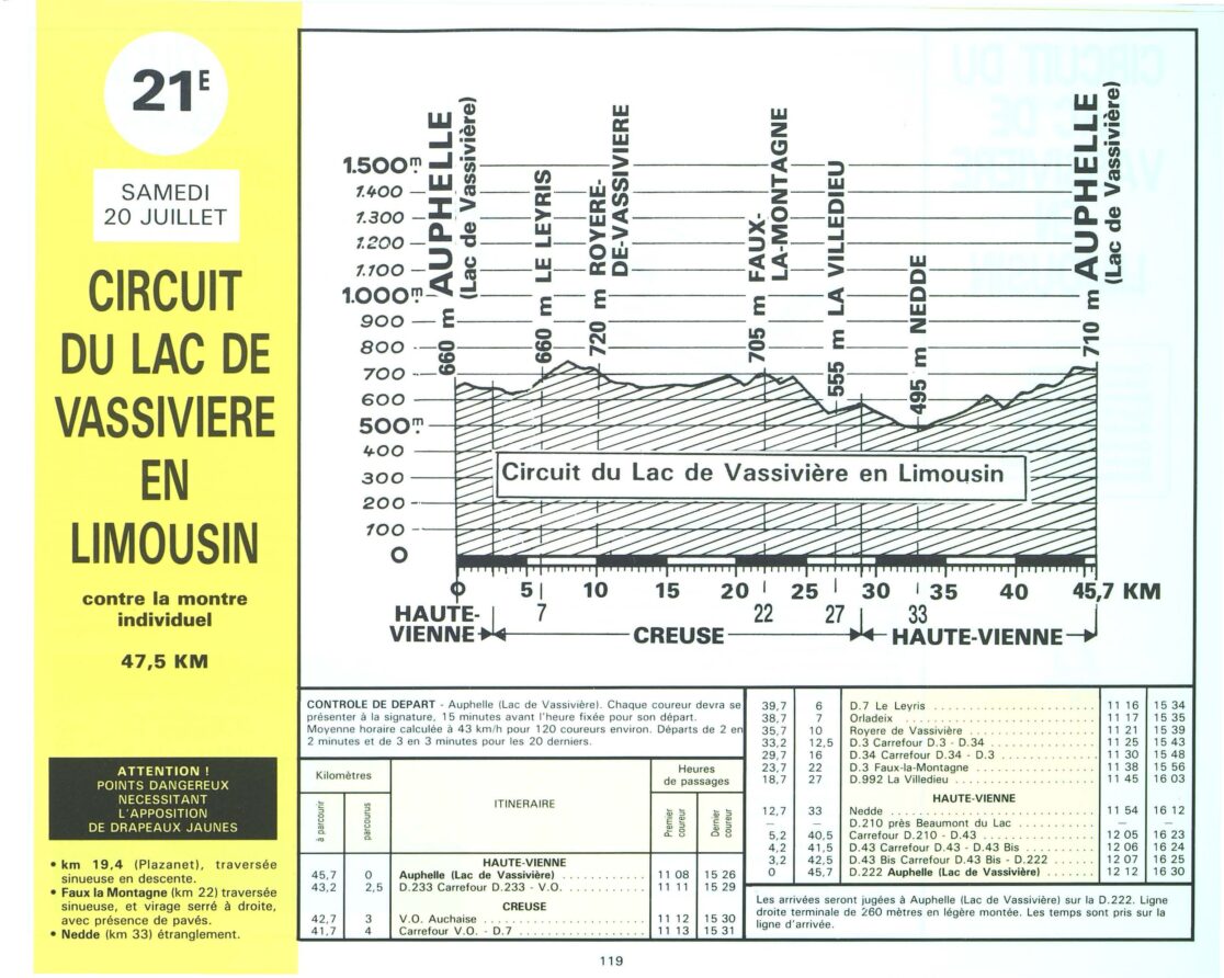 Tour de France 1985 - Livre de route officiel / Official roadbook ...